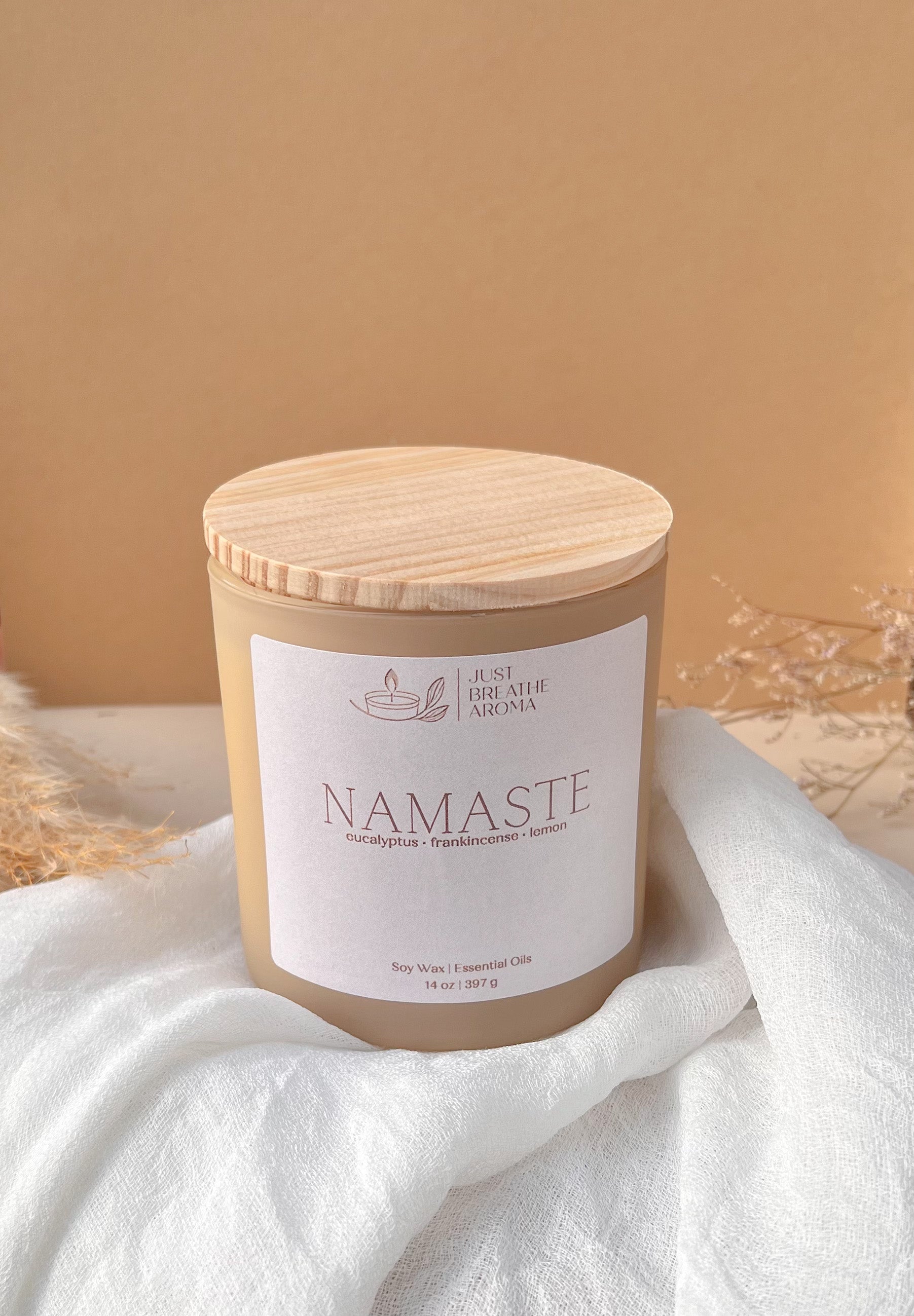 namaste candle | 14 oz | double wick | aromatherapy candle – Just ...